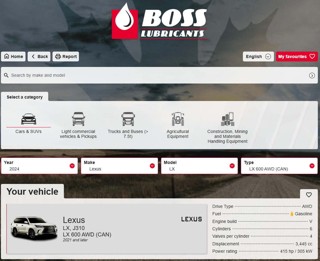 At your service: The BOSS Lube Advisor is now online and available — BOSS Lubricants