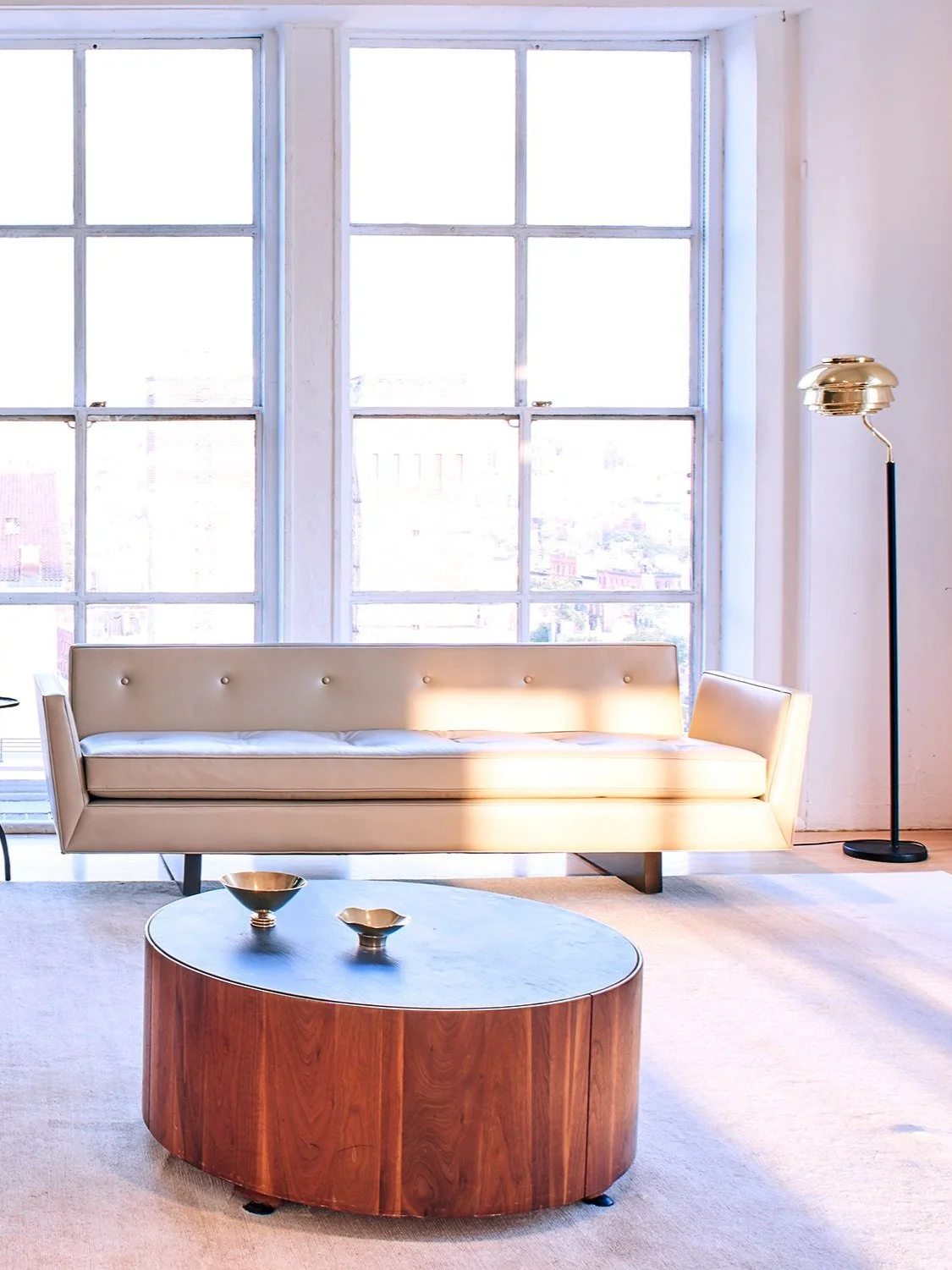 Phillip Lloyd Powell Side Table with Pink Marble Surface 1960s — The ...