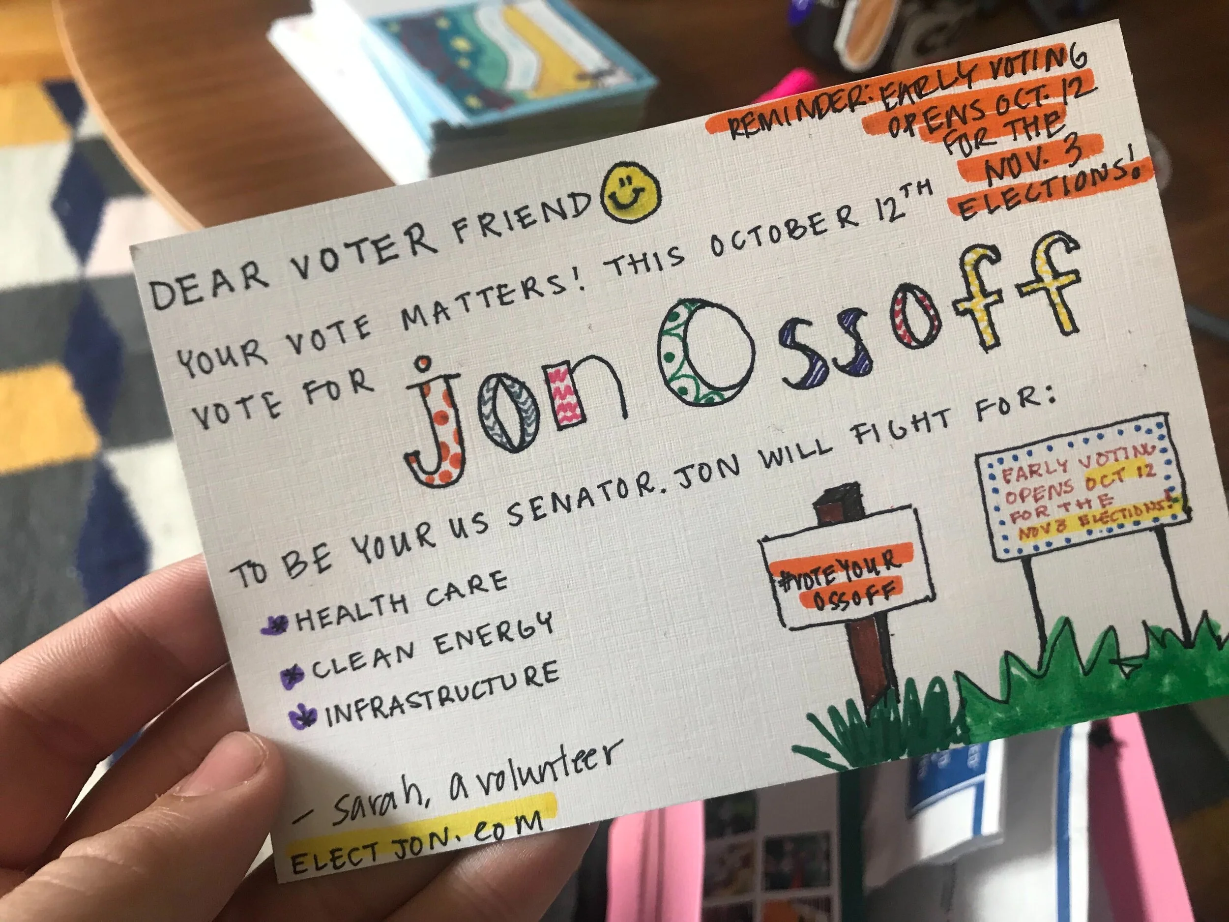 Postcard Examples — Markers For Democracy