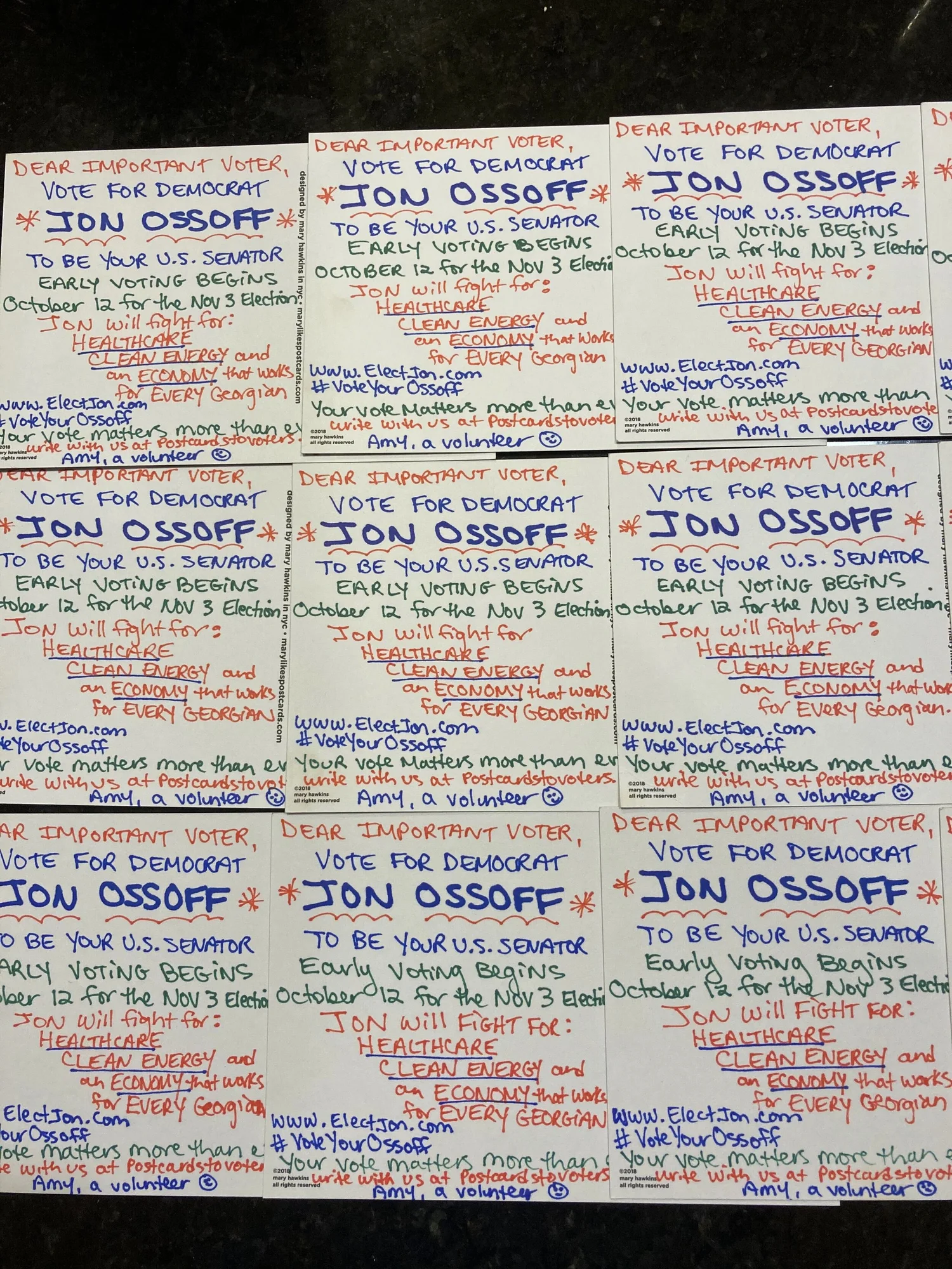 Postcard Examples — Markers For Democracy