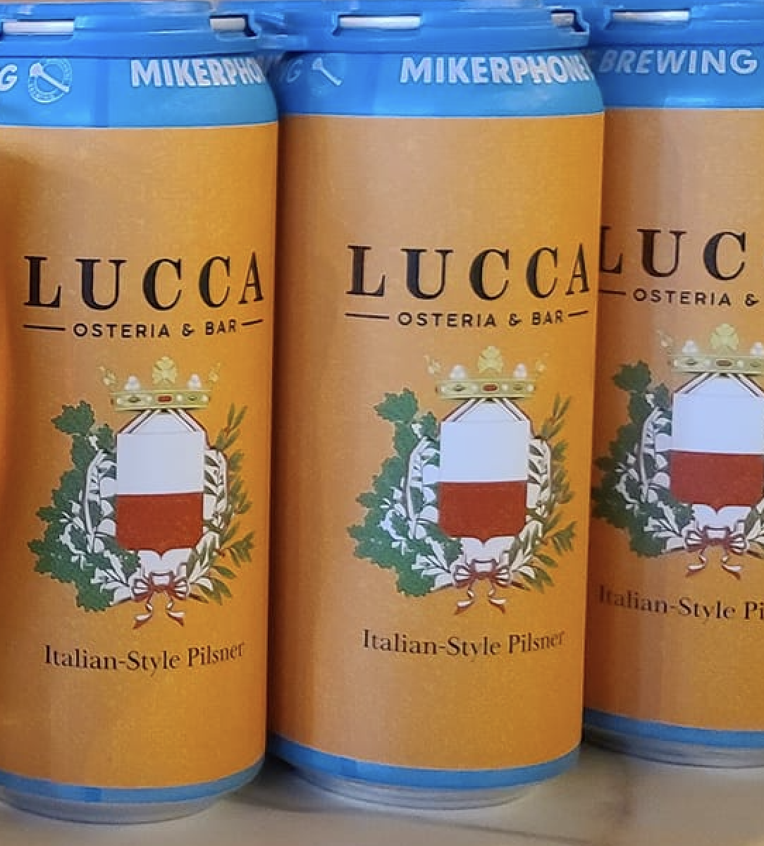 Lucca Osteria Custom Pilsner Collaboration with Mikerphone Brewing ...