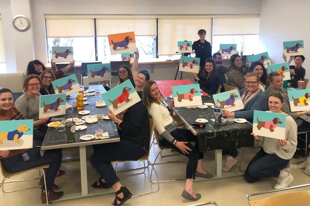 Team Building Art Events Brought to your Business — Pop Up Art School