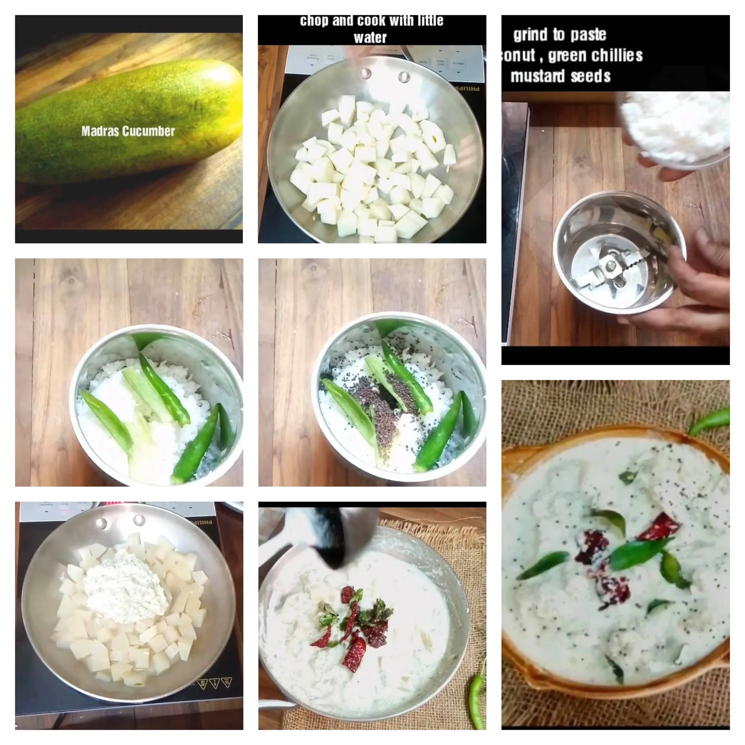 Cucumber Pachadi — Your Everyday Cook