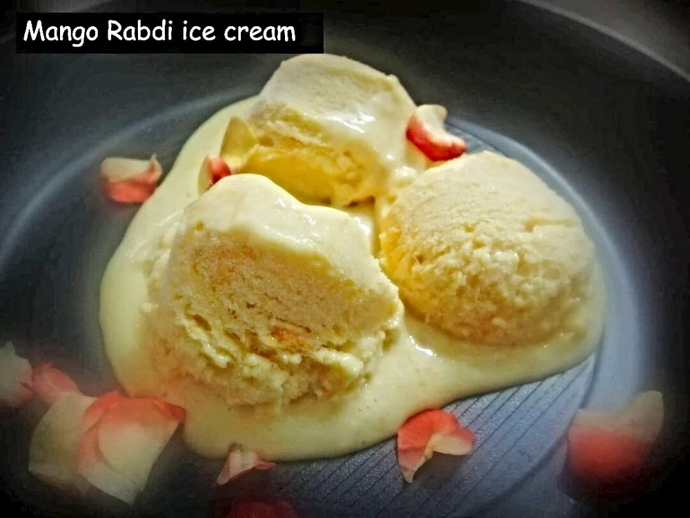 Mango Rabdi icecream — Your Everyday Cook