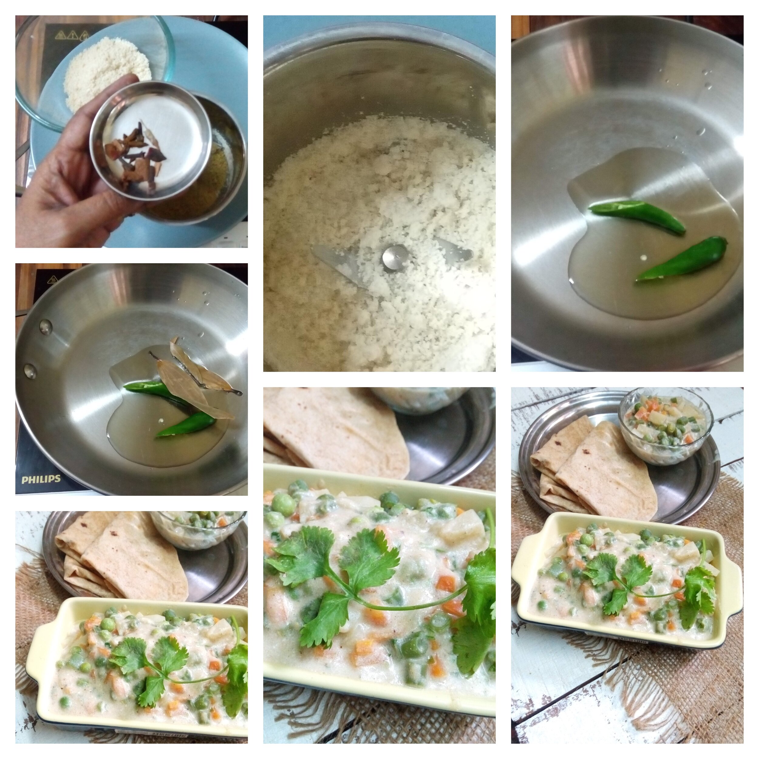 White kurma with instant kurma powder — Your Everyday Cook