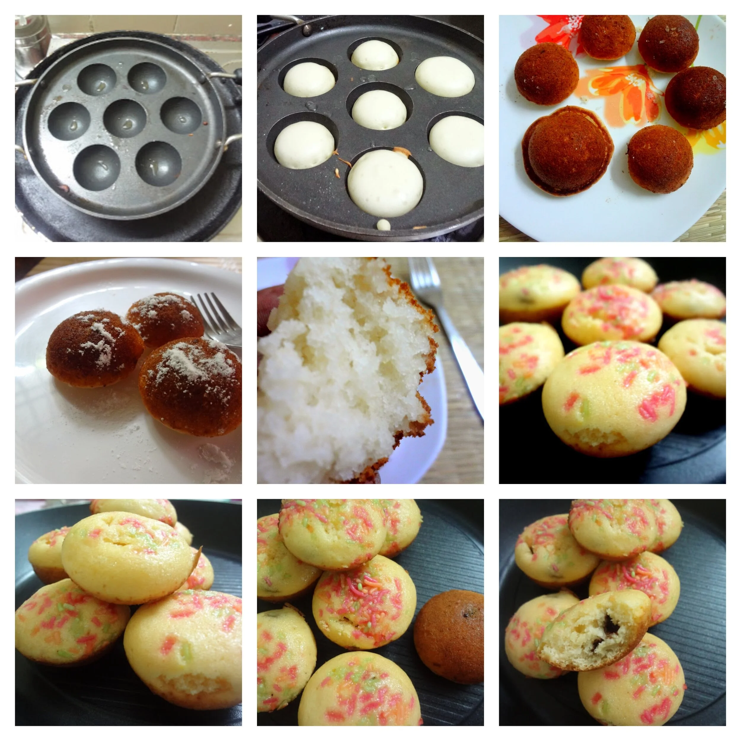 Mini cakes in appe pan — Your Everyday Cook