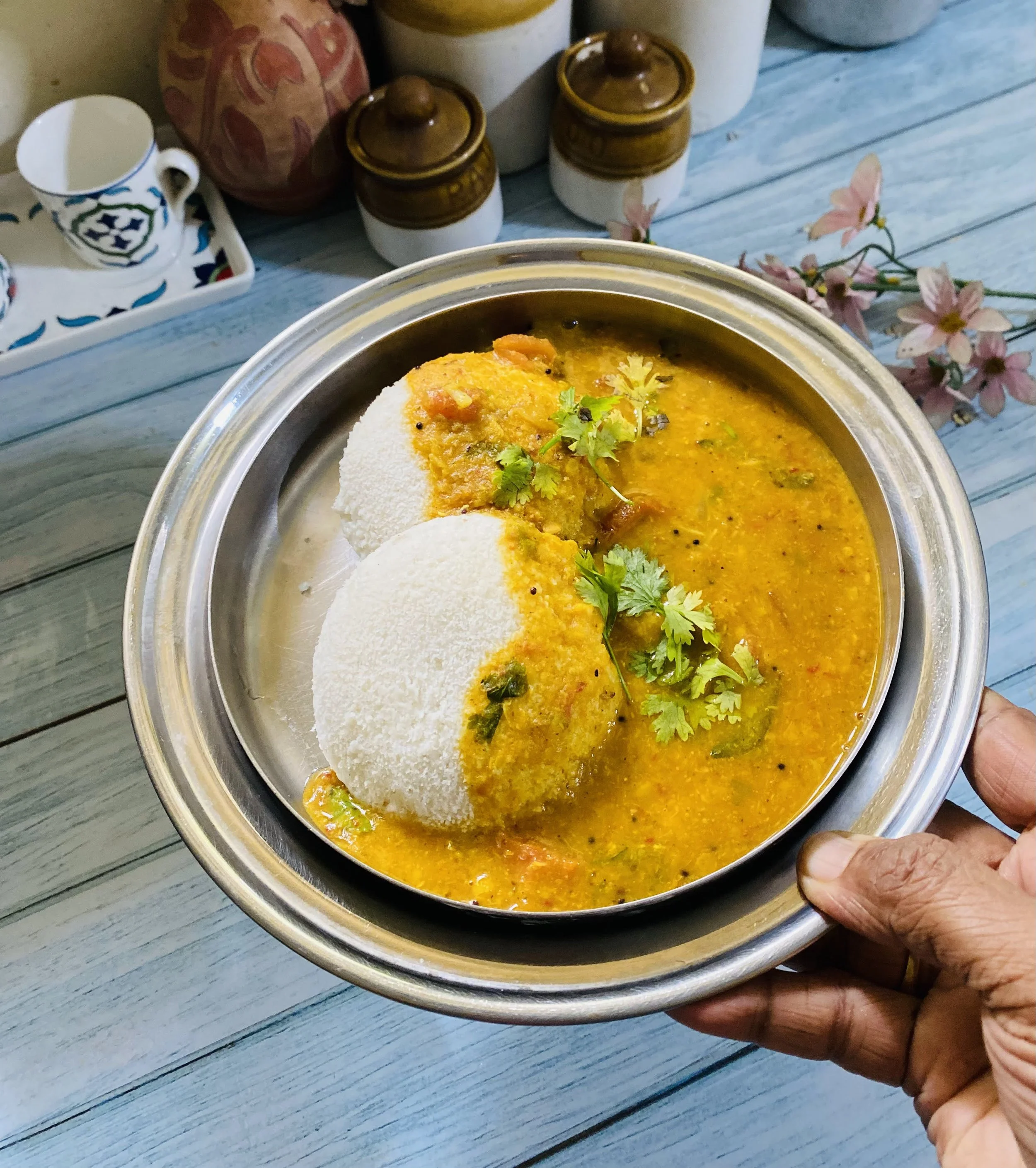tiffin sambar recipe | hotel style idli sambar — Your Everyday Cook