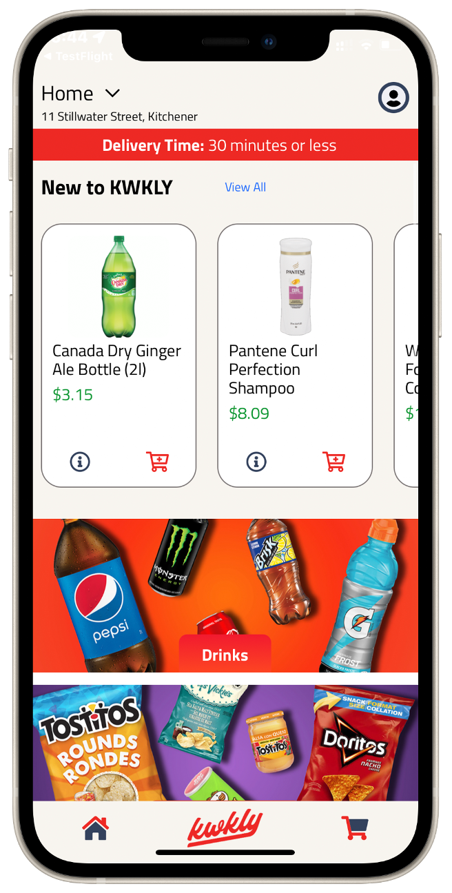 KWKLY | Food Delivery - Snack Delivery - in 30 minutes.