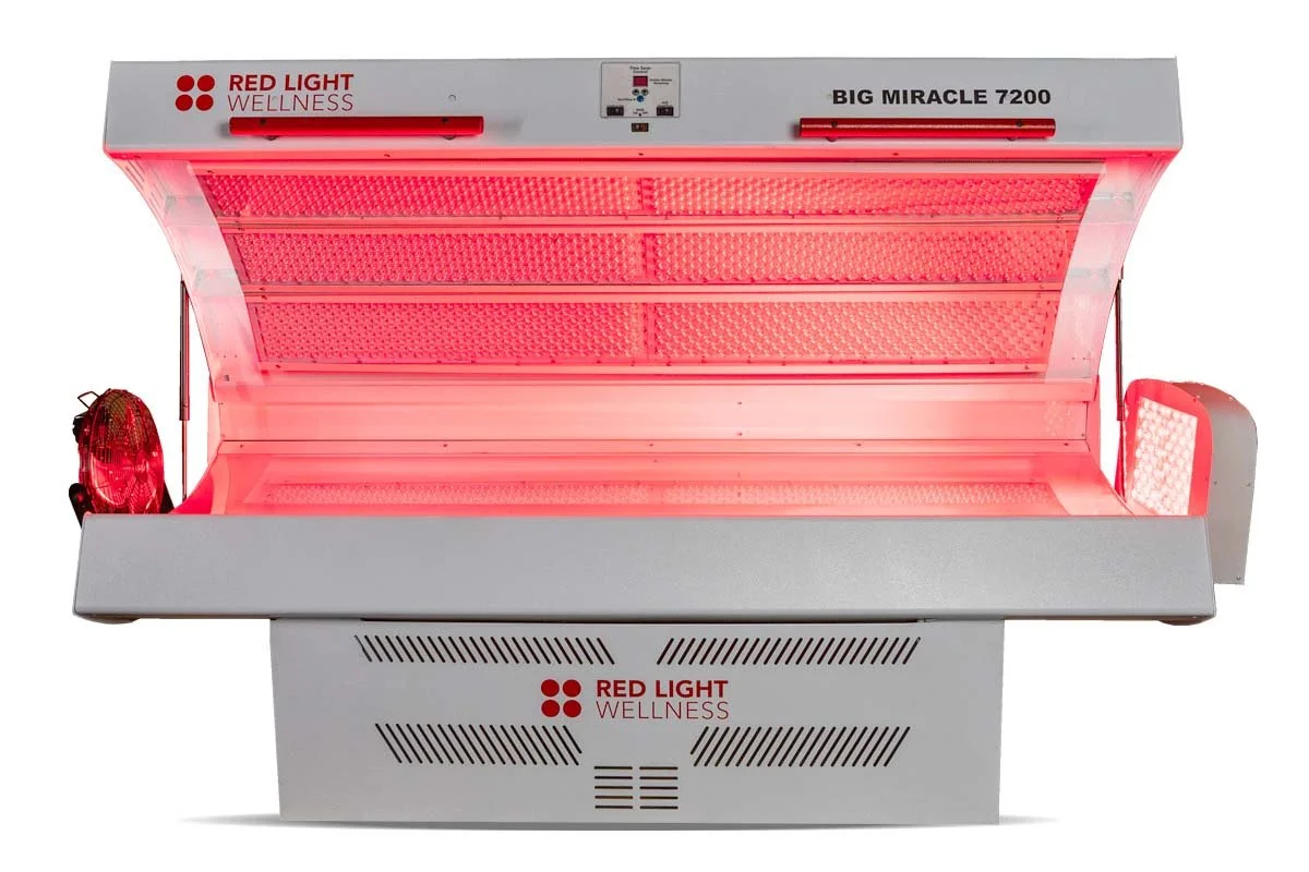 The Big Miracle 7200 Red Light Therapy Bed | Compact Commercial LED System