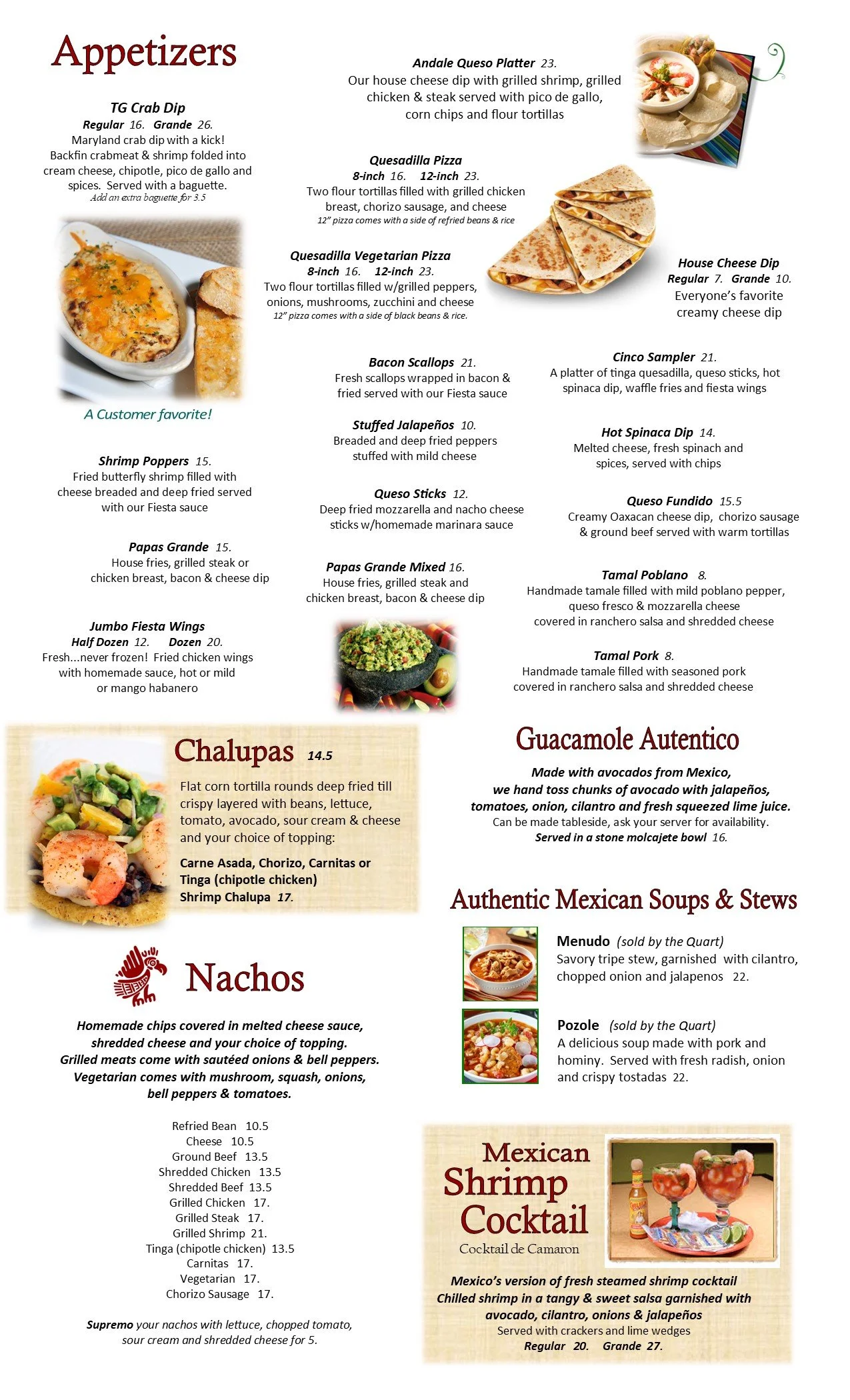 Lunch & Dinner — Tequila Grill & Cantina