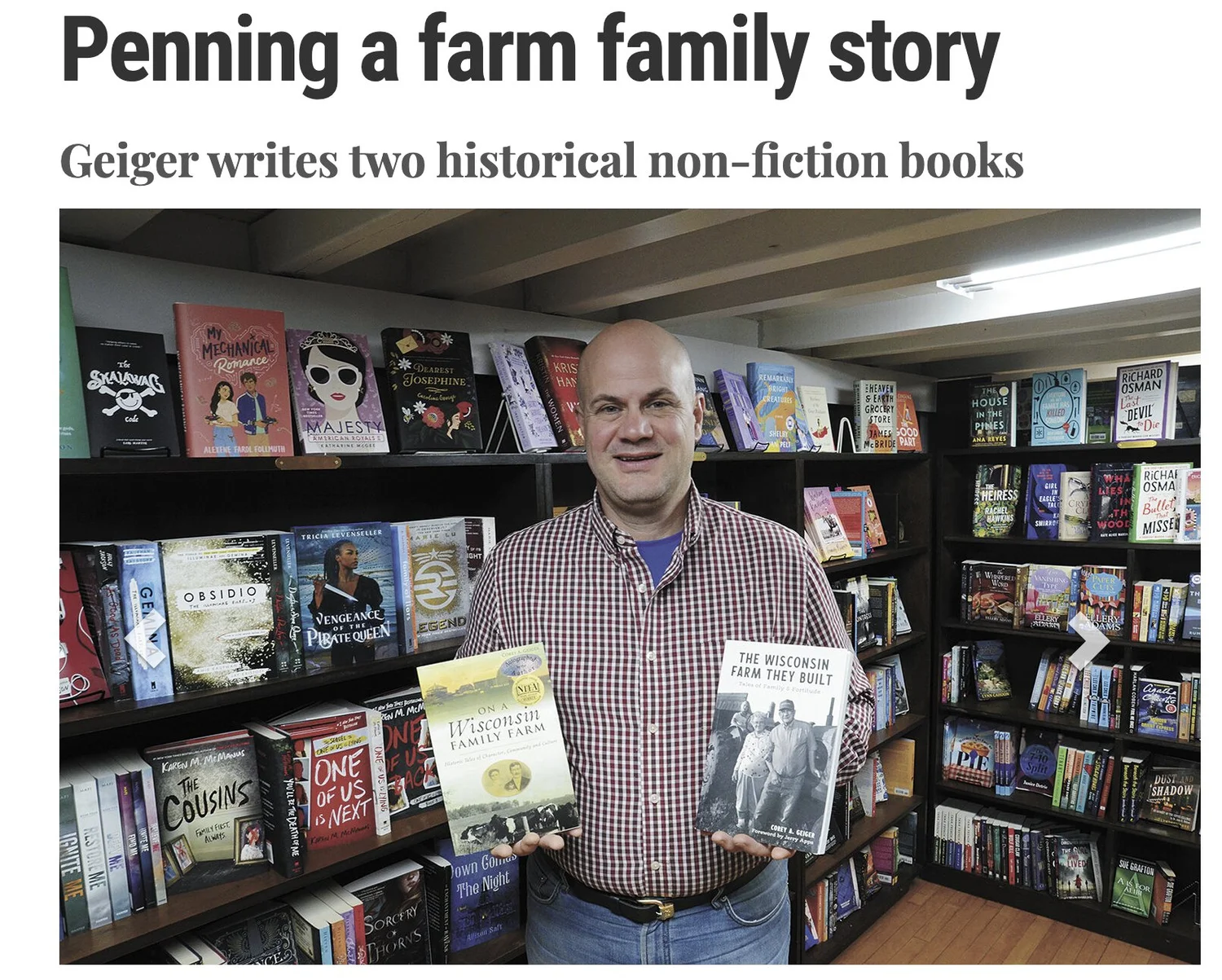 Media — Author Corey Geiger