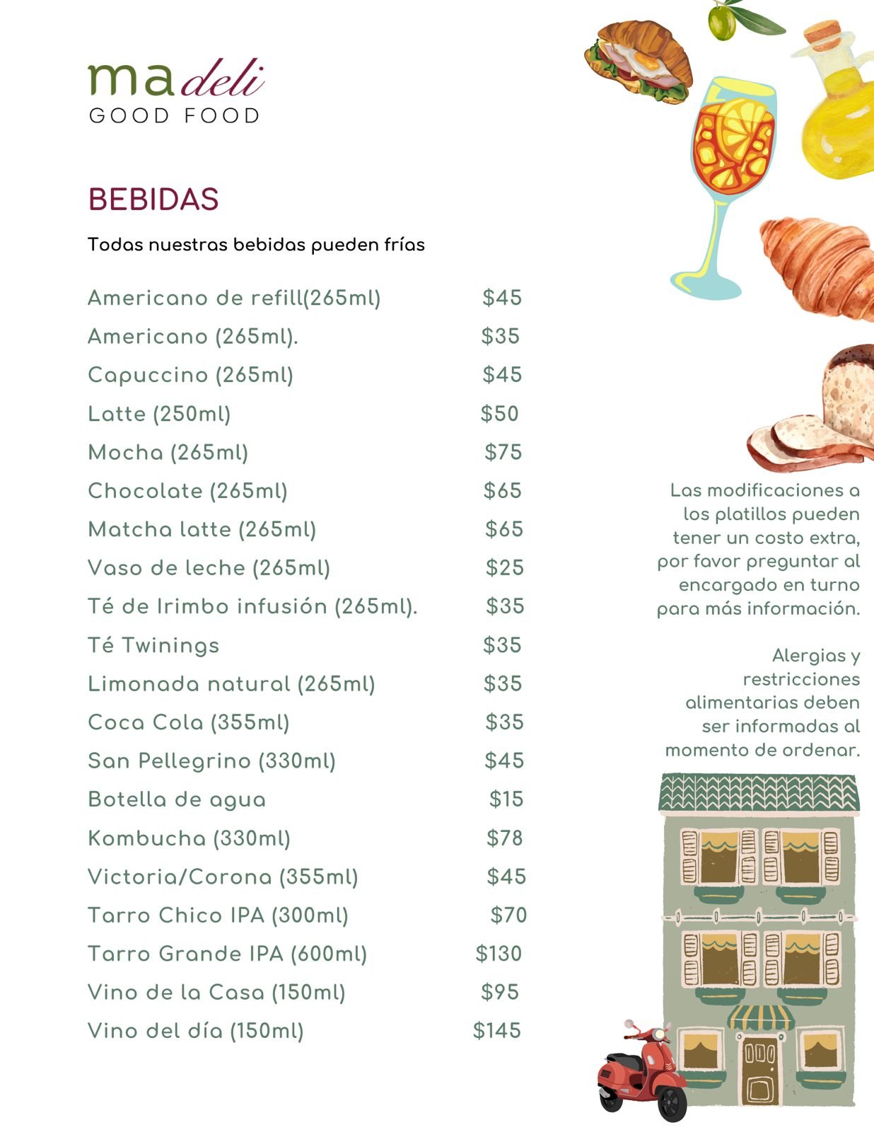 Menu Ma deli — Presa 97