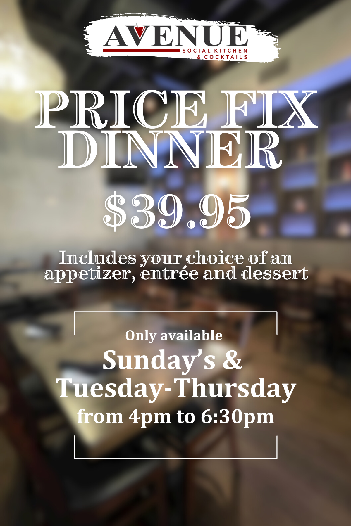 Upcoming Events — Avenue Social Kitchen & Cocktails