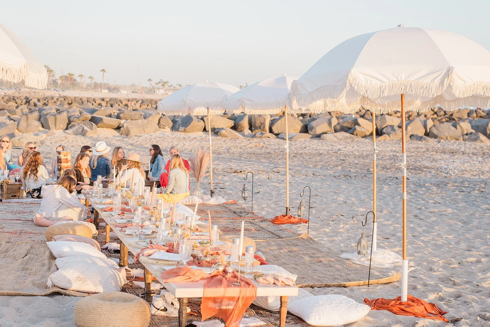 Beach Picnic Set Up San Diego - Luxury Picnic Company
