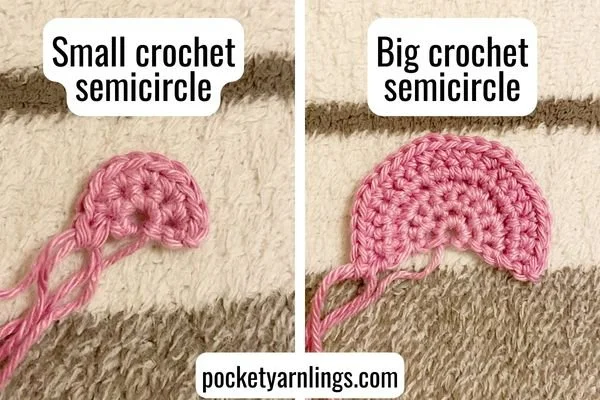 5 Unusual Ways on How to Crochet a Semicircle — Pocket Yarnlings ...