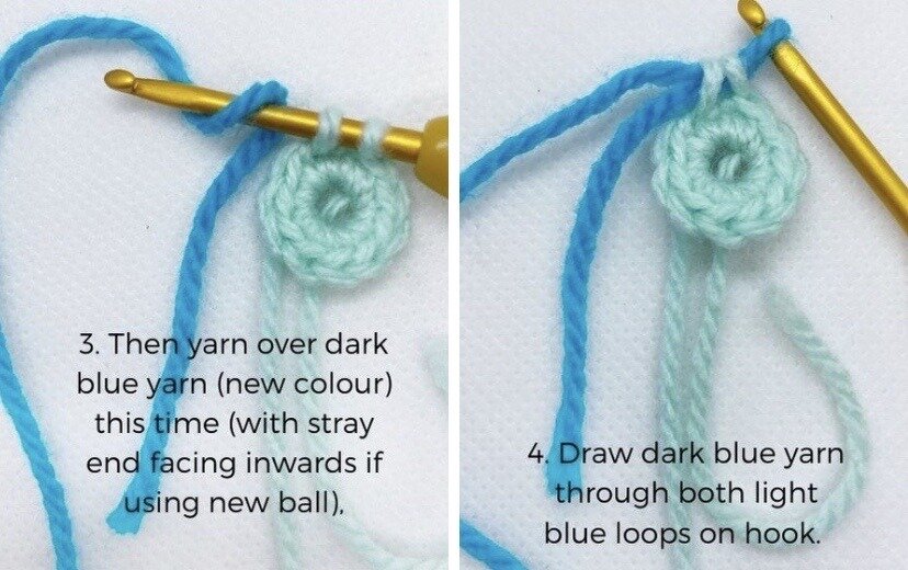 Changing Crochet Colours — Pocket Yarnlings