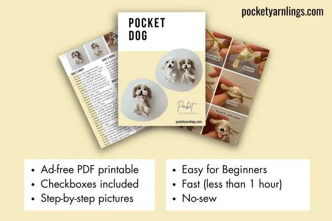 Free Dog Crochet Pattern — Pocket Yarnlings — Pocket Yarnlings