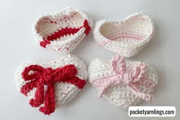 Free Crochet Valentine Gift Box Pattern — Pocket Yarnlings — Pocket ...