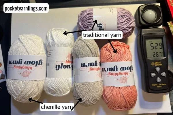 Glow in the Dark Yarn: A Fun Crochet Experiment with Bling Bling ...