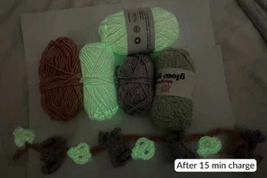 Glow in the Dark Yarn: A Fun Crochet Experiment with Bling Bling ...