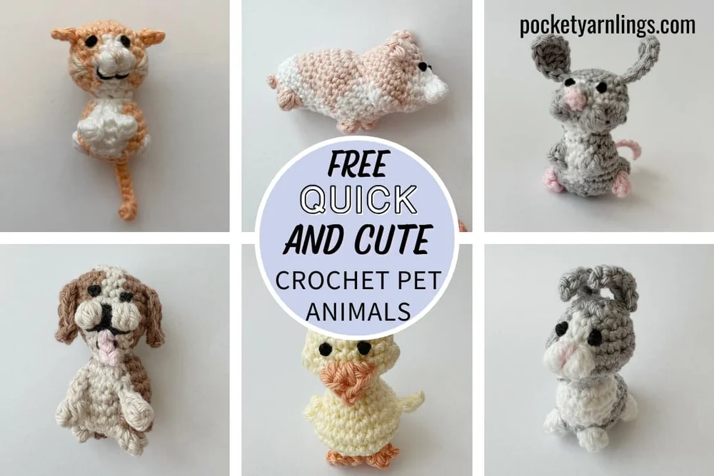 6 Free Quick and Cute Crochet Pet Animals for Every Skill Level ...