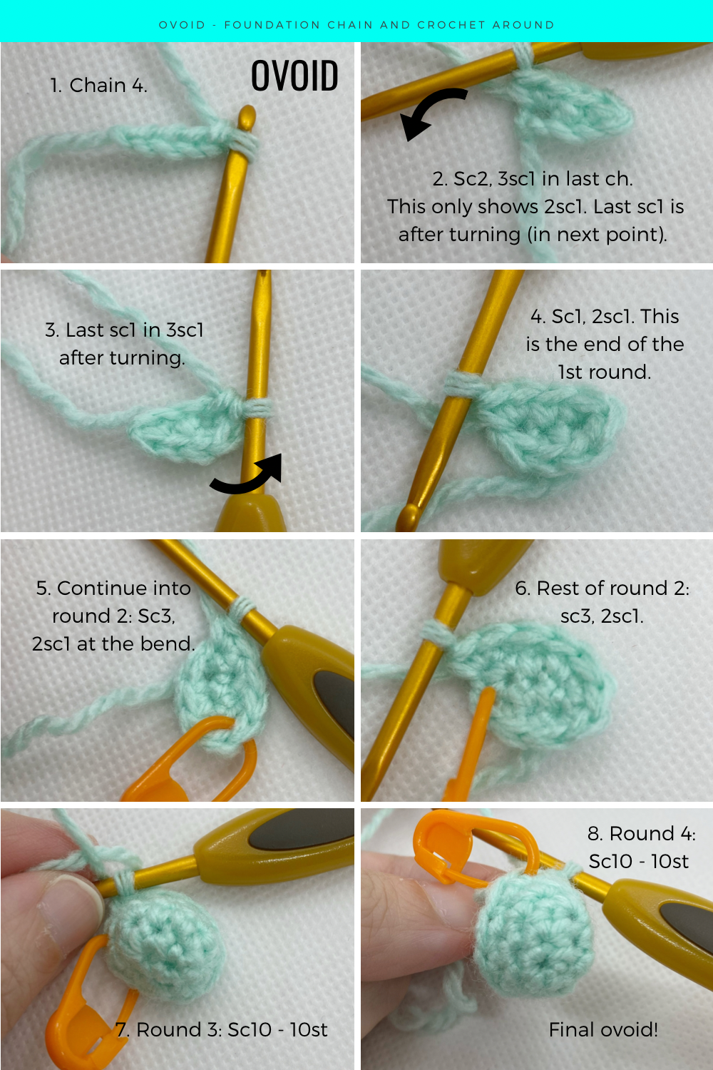 How do you Crochet Different Shapes in Amigurumi? — Pocket Yarnlings