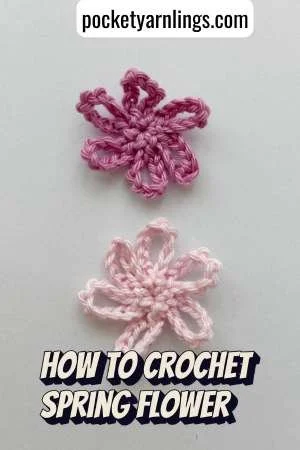 Free Crochet Spring Flower Pattern — Pocket Yarnlings — Pocket Yarnlings
