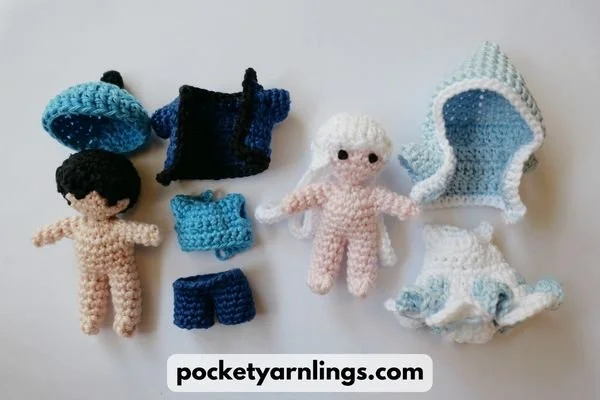 6 super easy ways to Crochet Doll Clothes for Amigurumi (including ...