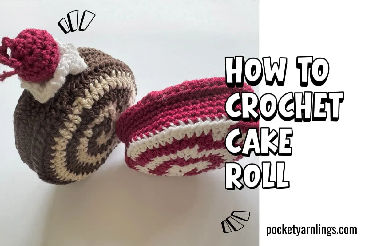 How to Crochet a Christmas Log Cake Roll – Easy Free Pattern — Pocket ...