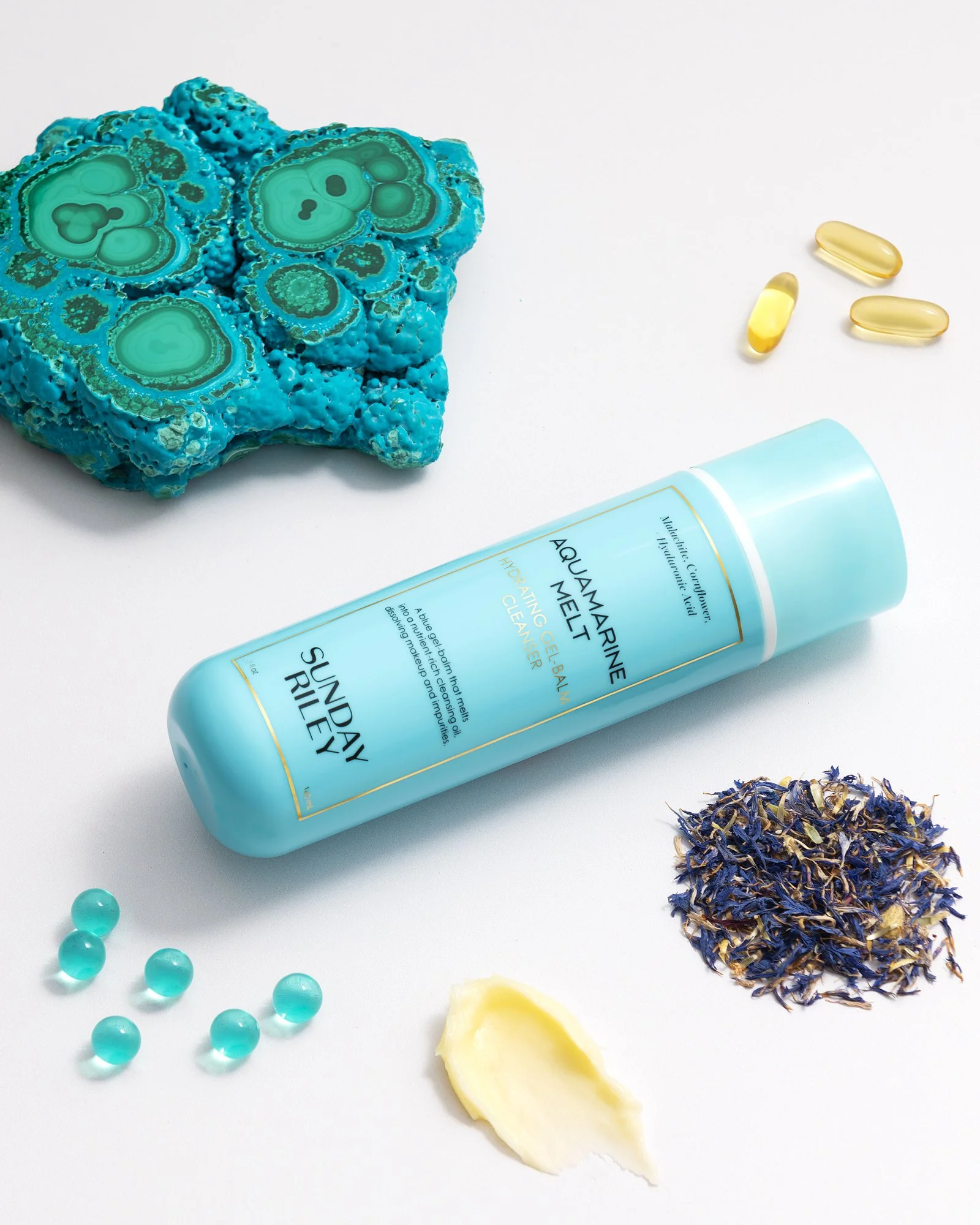 Sunday Riley: Aquamarine melt — Sigourney Whitesel Studio