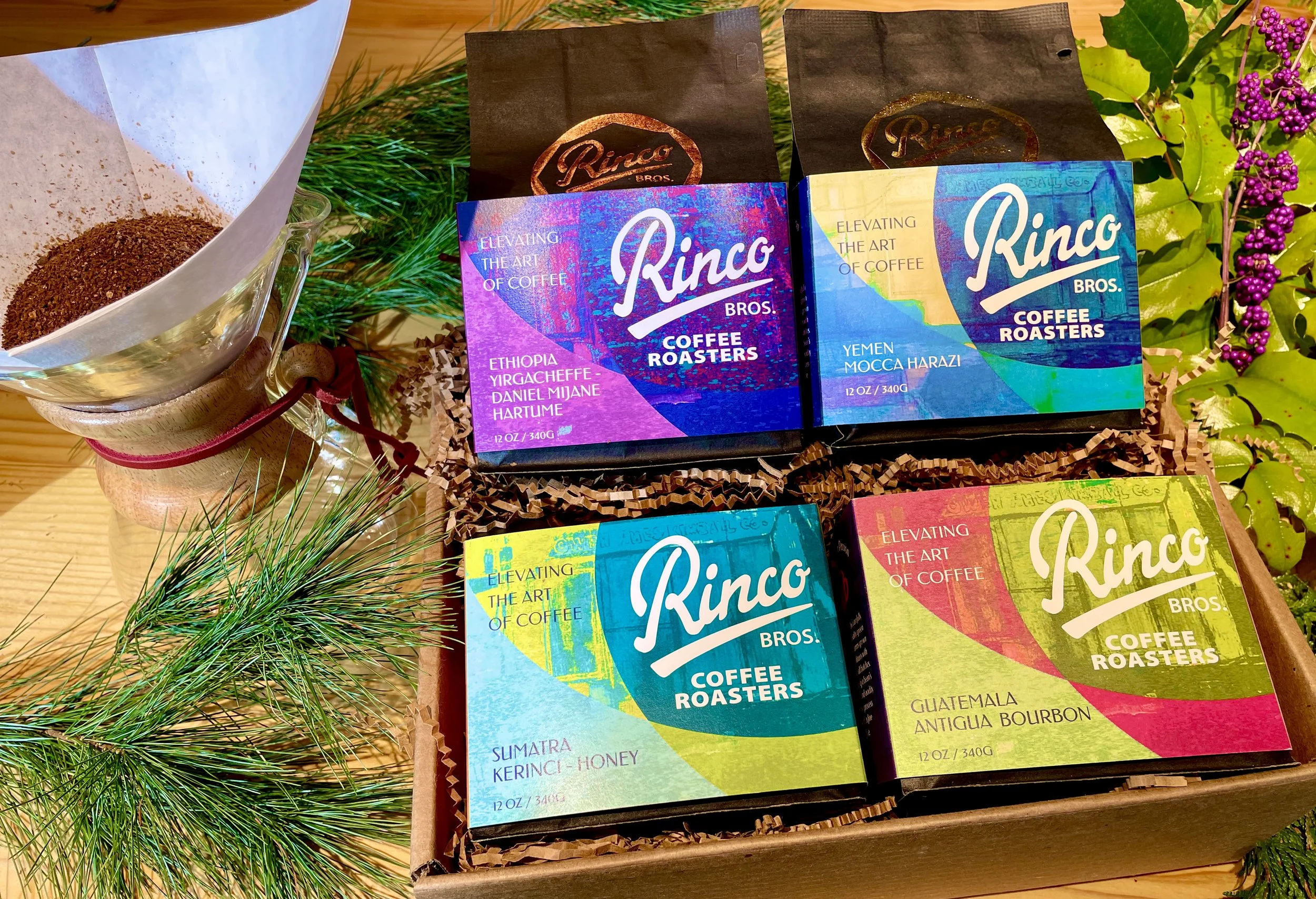 4 Roast Gift Box — Rinco Bros. Coffee Roasters