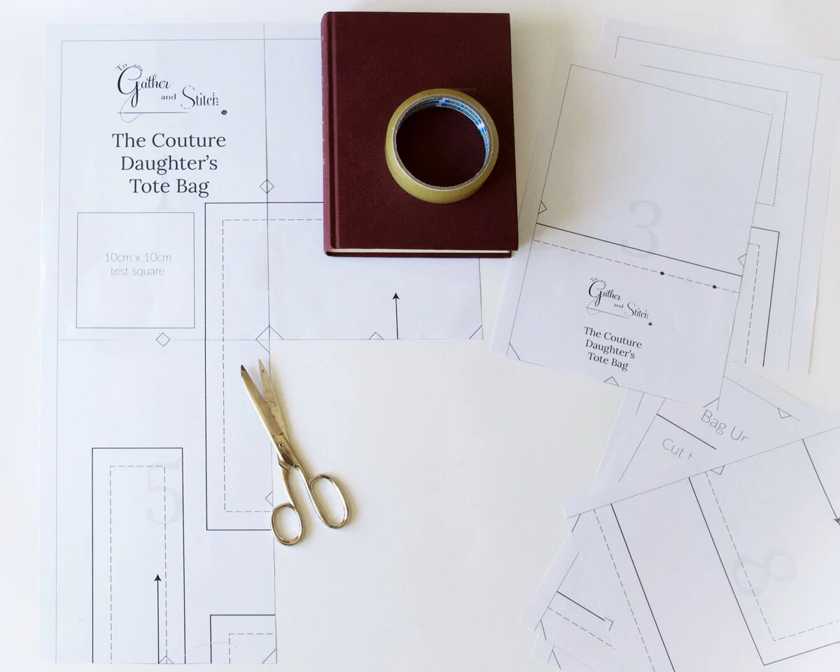 How To Print And Tile A PDF Sewing Pattern — To Gather And Stitch