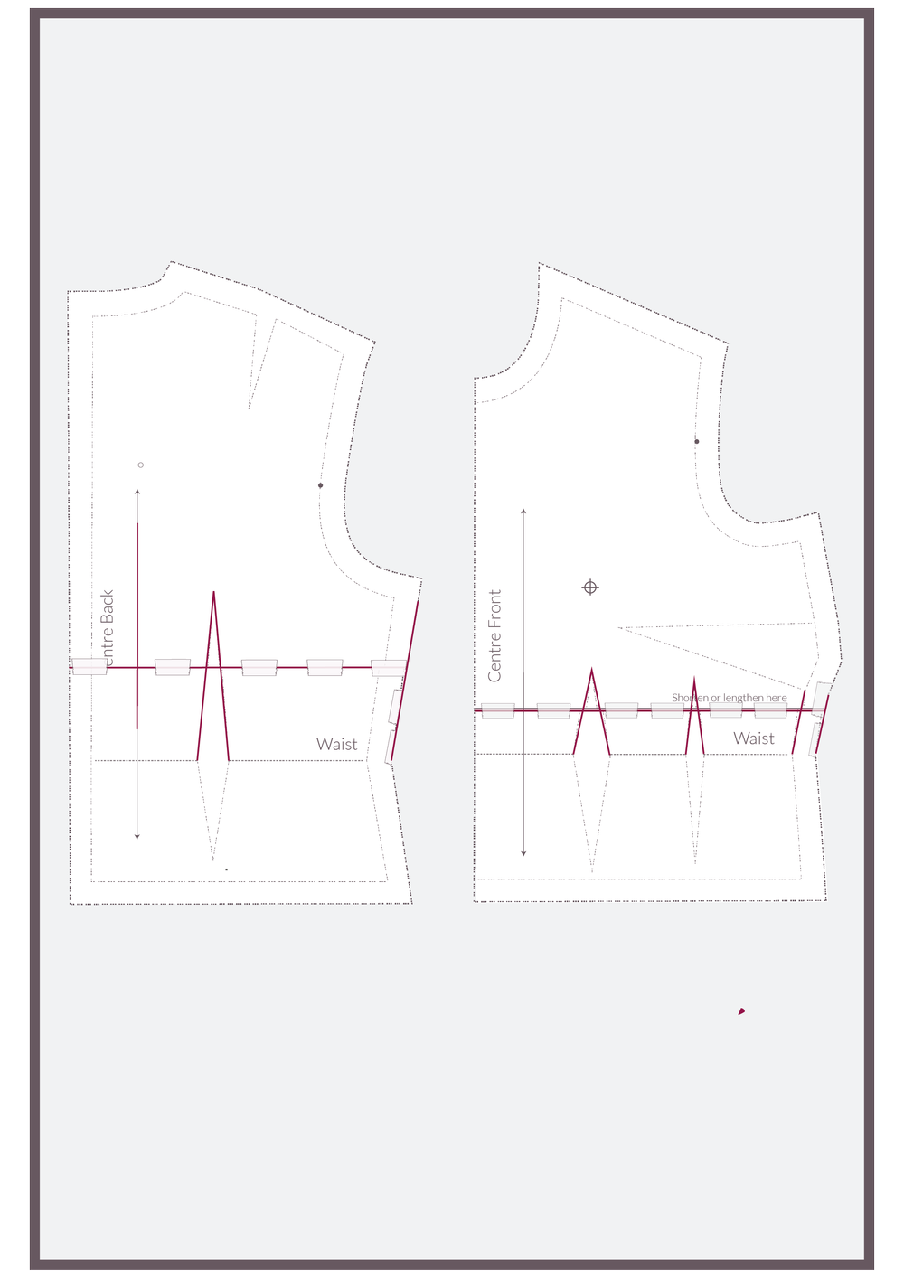 A step by step guide on how to shorten a sewing pattern — To Gather And ...