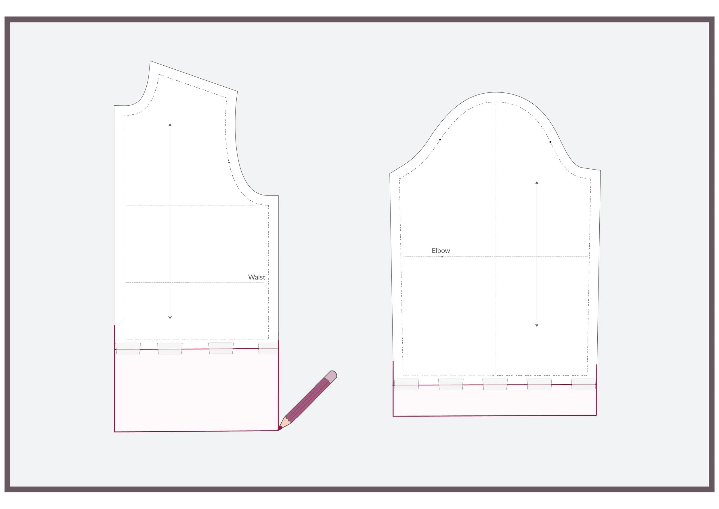 A step by step guide on how to lengthen a sewing pattern — To Gather ...