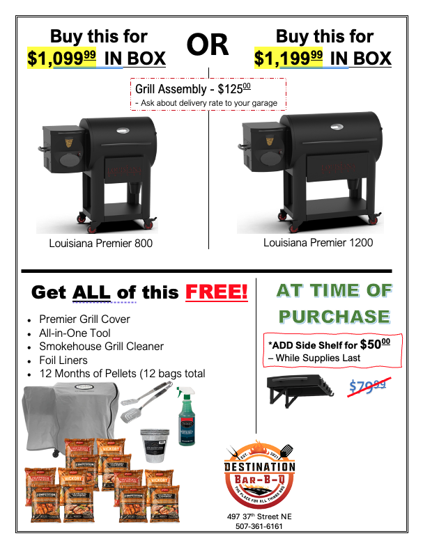 Specials — Destination Bar-B-Q