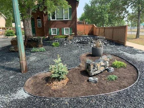 Rock Bed Installation in Winnipeg | Bulger Brothers Landscape