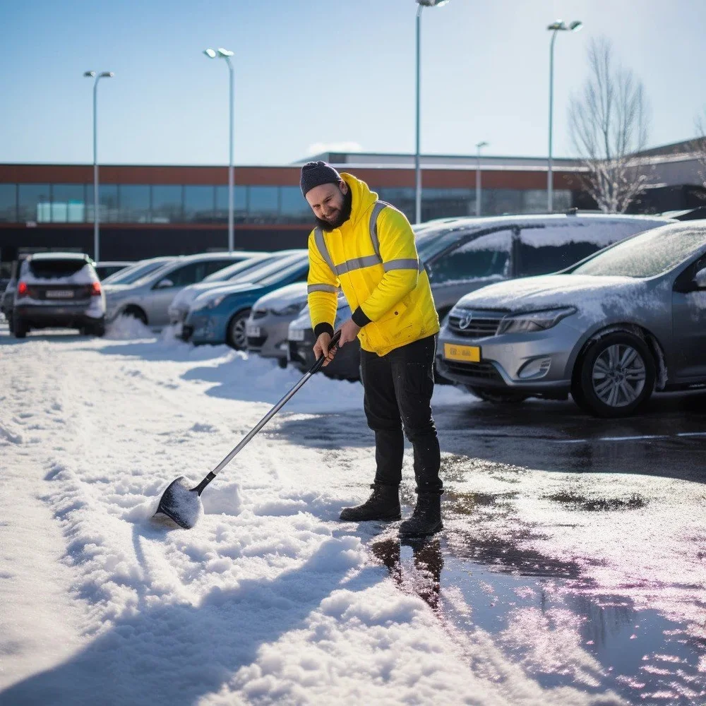 Parking Lot Sanding in Winnipeg | Bulger Brothers Landscape