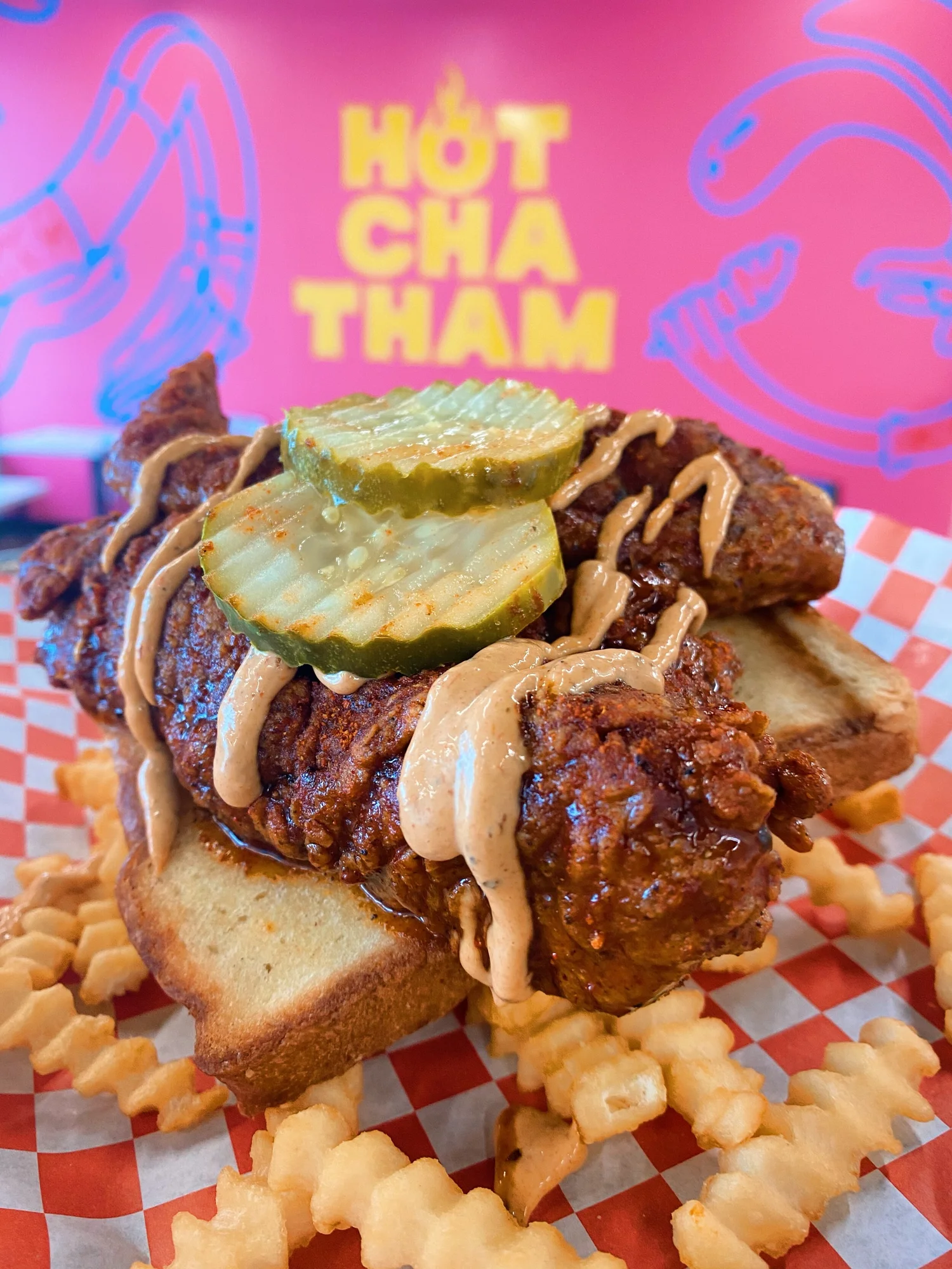 Menu 1 — hot chi chicken & cones