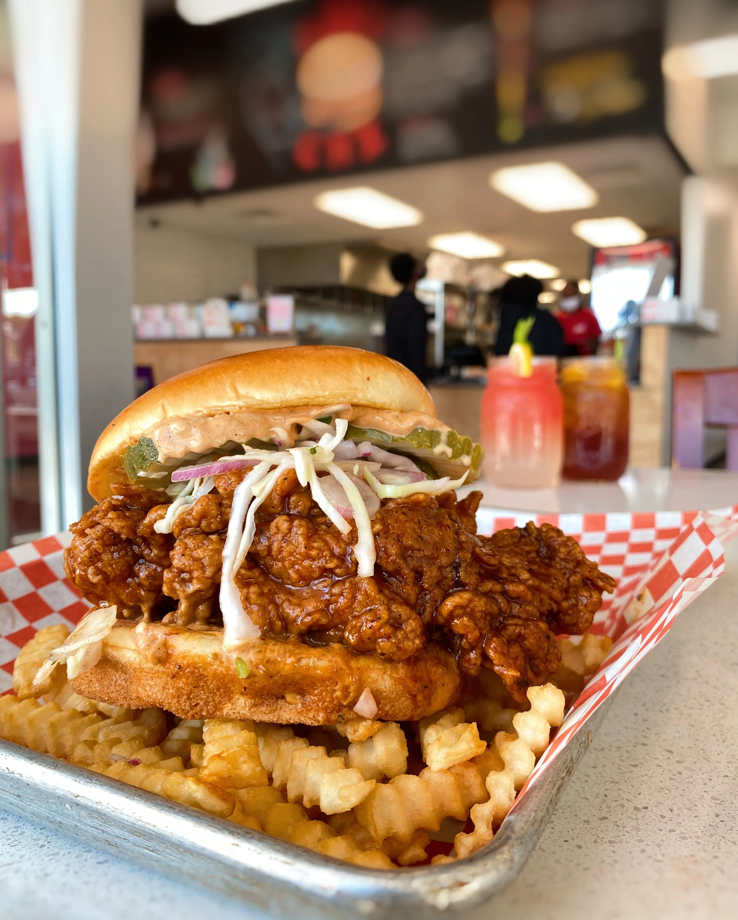 Menu 1 — hot chi chicken & cones