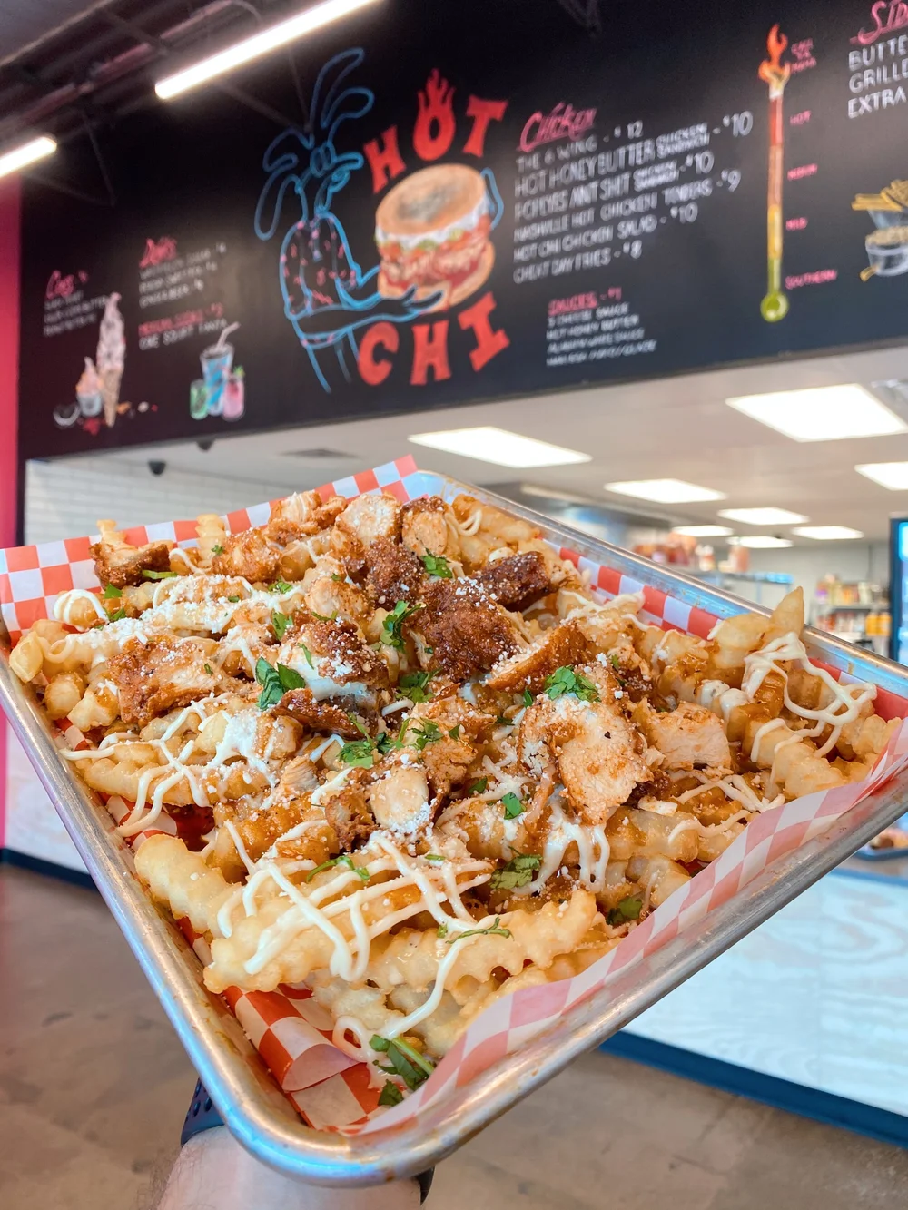 Menu 1 — hot chi chicken & cones