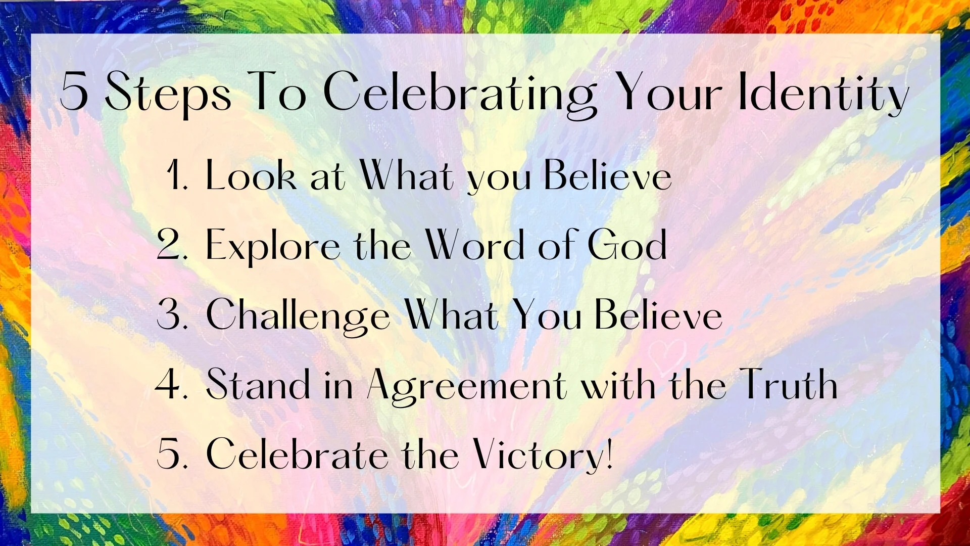 5 Steps to Celebrate Identity — A Joy Full Life