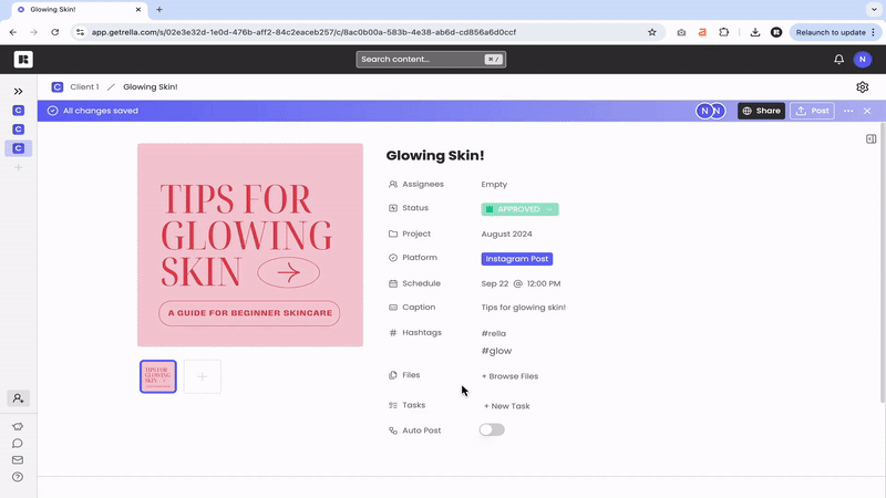 Store Relevant Files — Rella