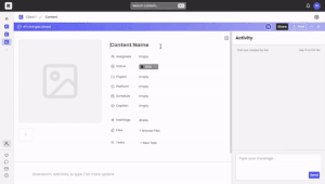Plan and Schedule Content — Rella