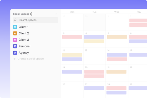 Manage Social Media Content for Multiple Clients — Rella