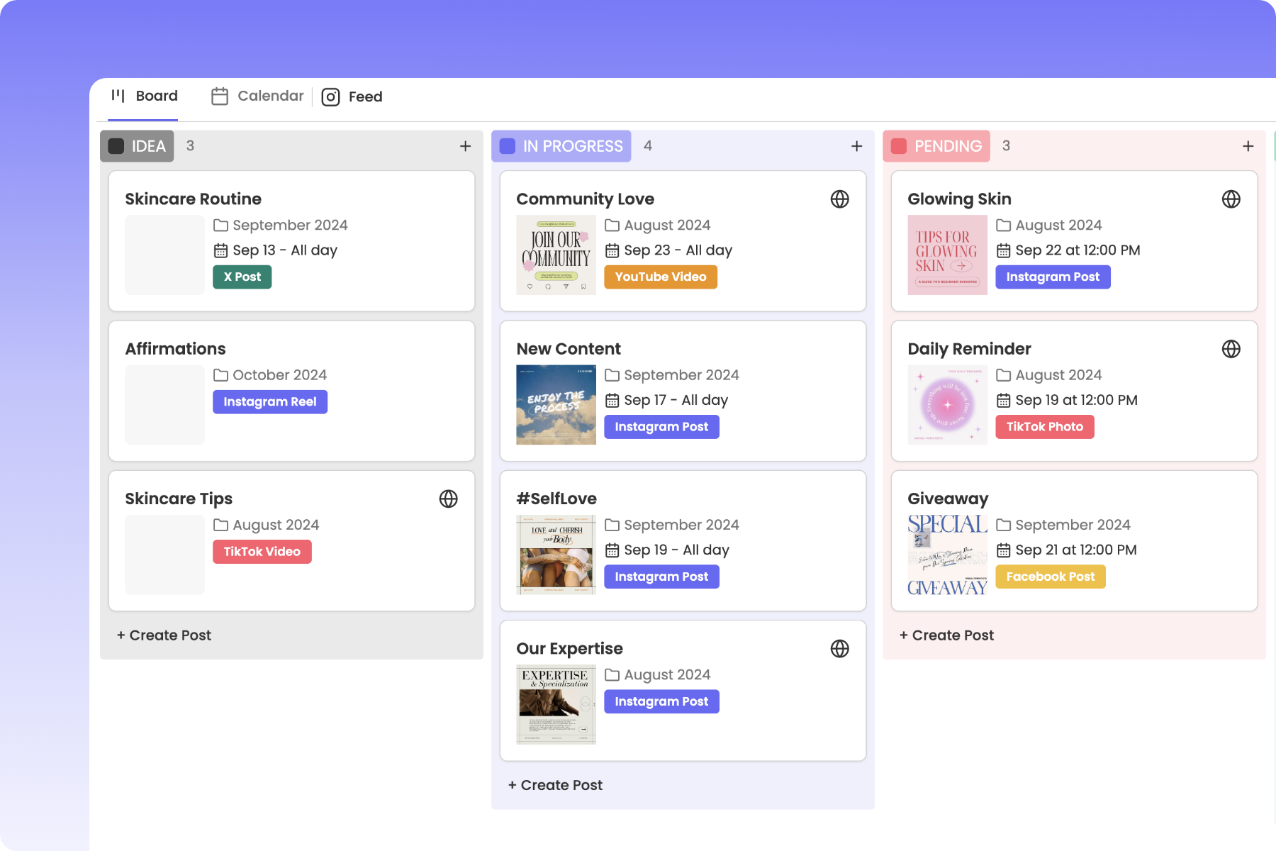 Monitor Content Statuses with Kanban Boards — Rella