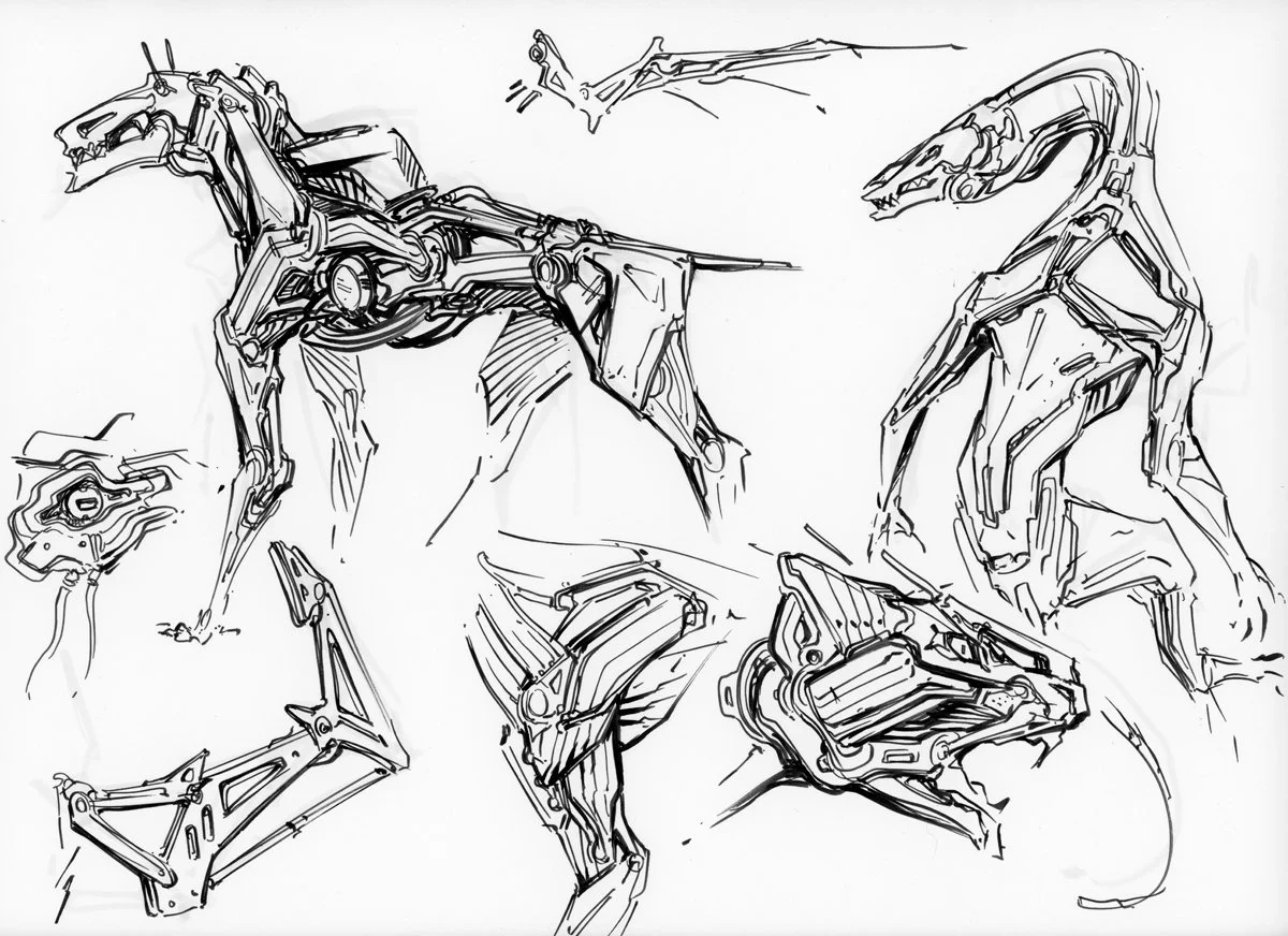 Traditional Inks — Mechanized Monsters