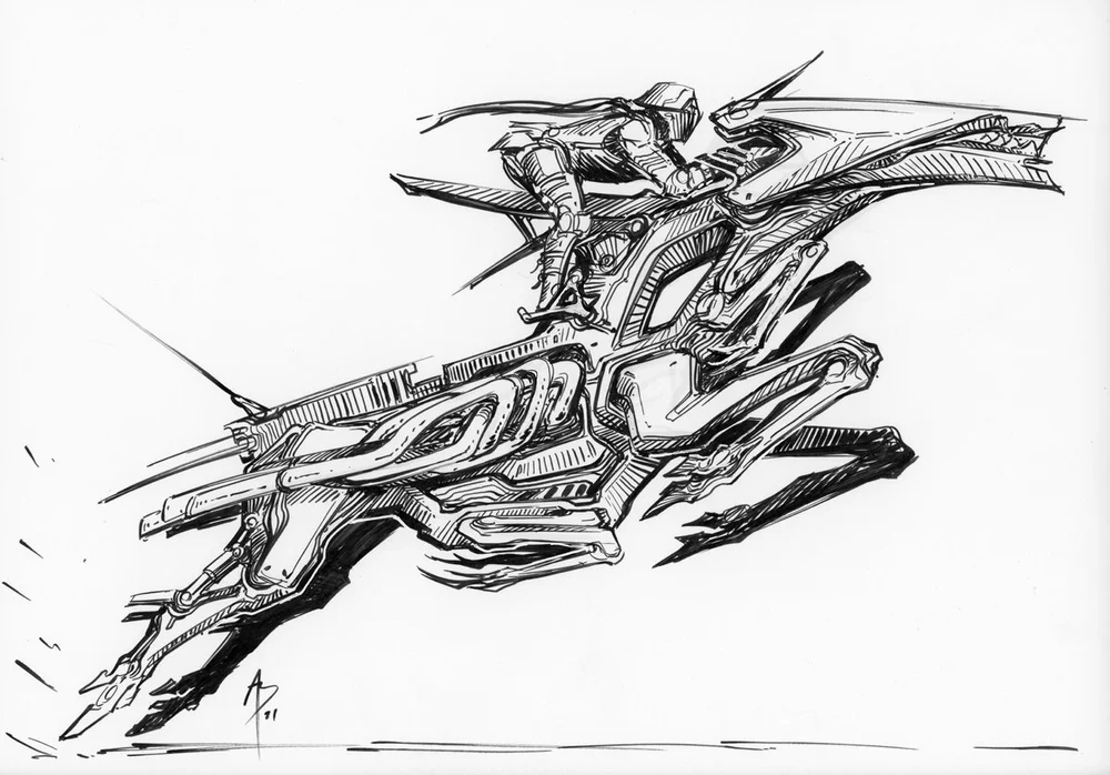 Traditional Inks — Mechanized Monsters