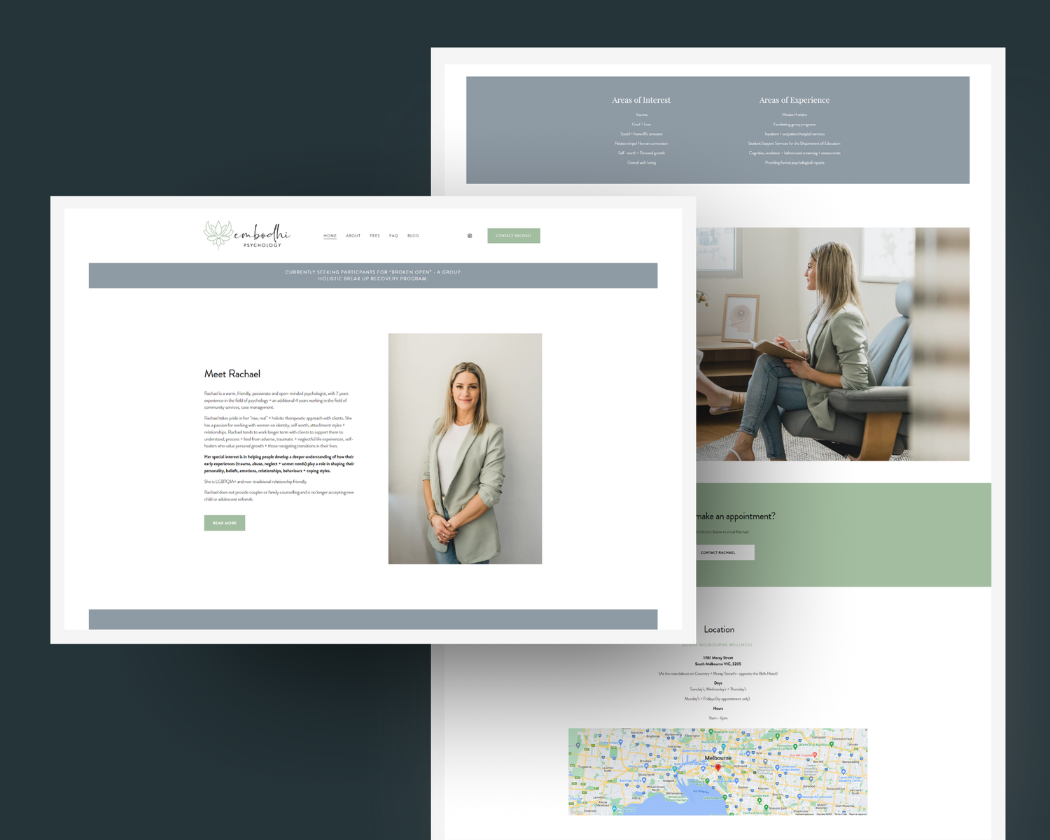 Design Spotlight on Embodhi Psychology — Elle Ward | Creative Studio