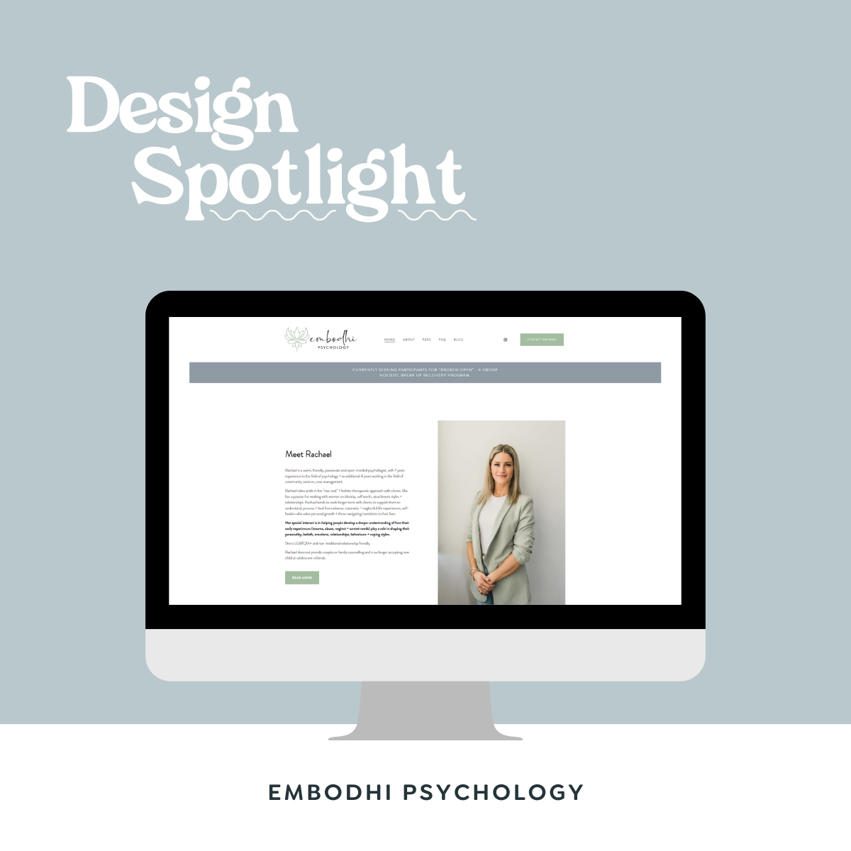 Design Spotlight on Embodhi Psychology — Elle Ward | Creative Studio