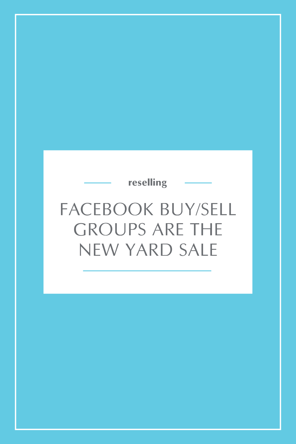 Why You Should Sell on Facebook Marketplace Buy/Sell Groups — Home